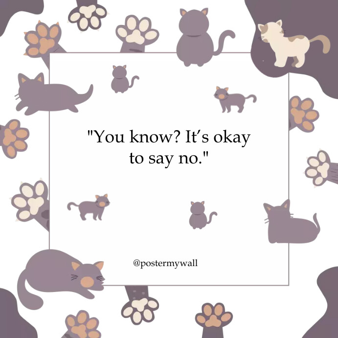 Quotes Purple and Pink Cute Instagram Post Template | PosterMyWall