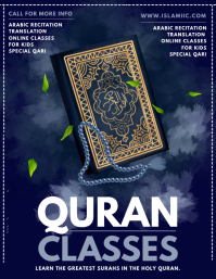 Quran Online Class Flyer template | PosterMyWall