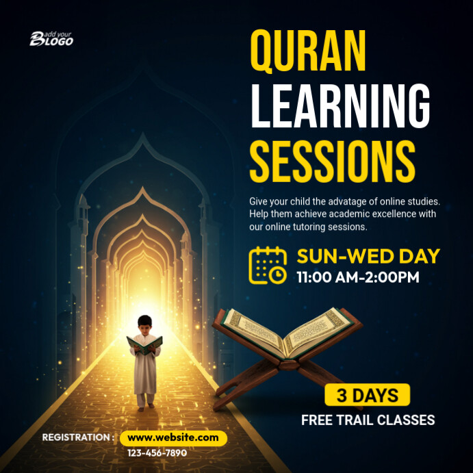 Quran Learning Instagram Post Template | PosterMyWall