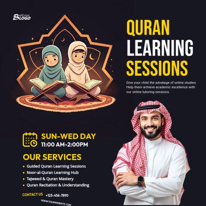 Quran Learning Instagram Post Template | PosterMyWall
