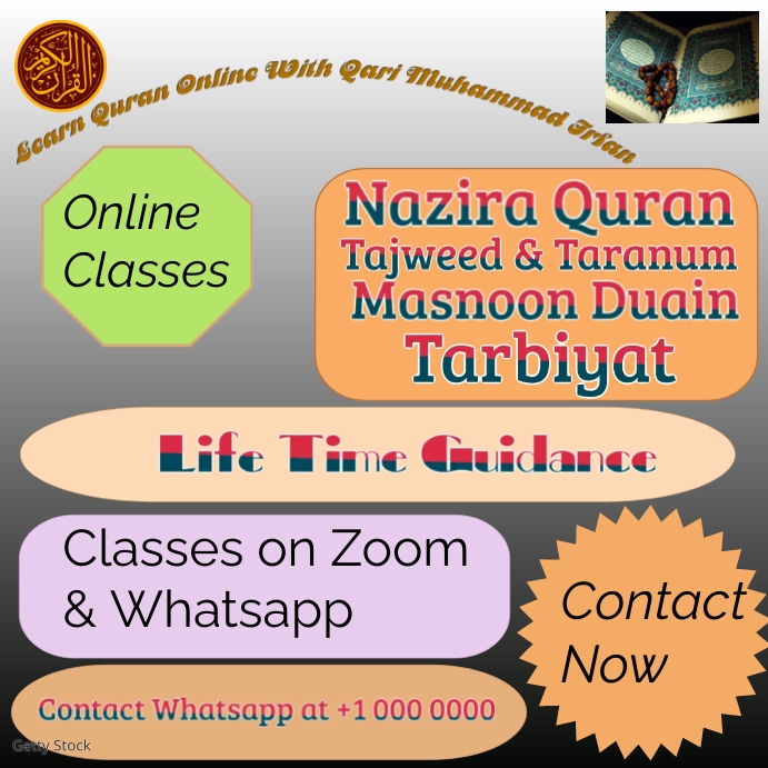 Quran Online Classes Template | PosterMyWall