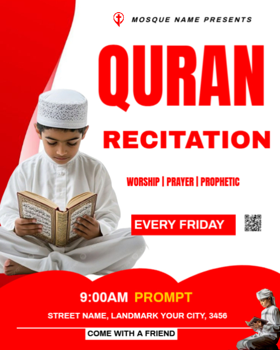 Plantilla de Quran recitation | PosterMyWall