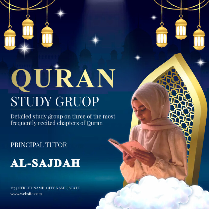 Copy of Quran Study Group | PosterMyWall