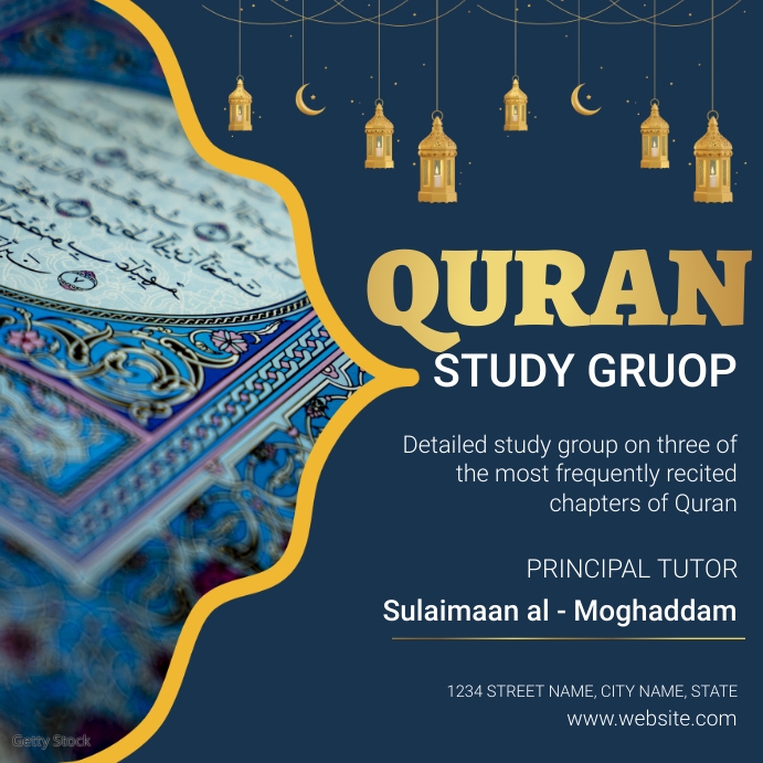 Copy of Quran Study Group | PosterMyWall