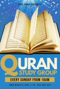 Quran Study Group Poster Template | PosterMyWall