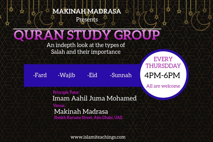 Quran Study Group Poster Template | PosterMyWall