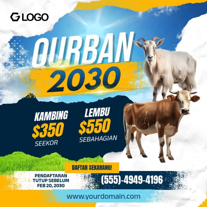 Copy of Qurban Eid Al Adha Poster Facebook Template Instagram Post ...