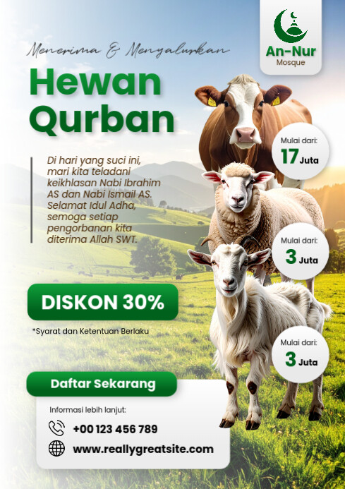 Copy of Qurban Idul Adha Poster Template | PosterMyWall