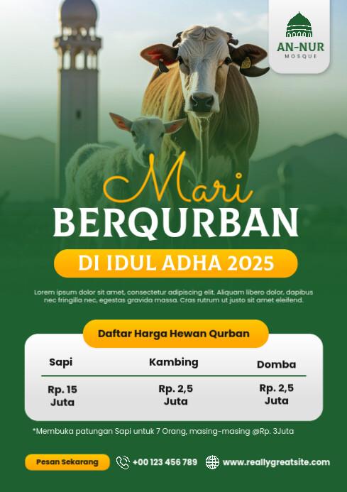 Copy of Qurban Idul Adha Promotion Poster Template | PosterMyWall