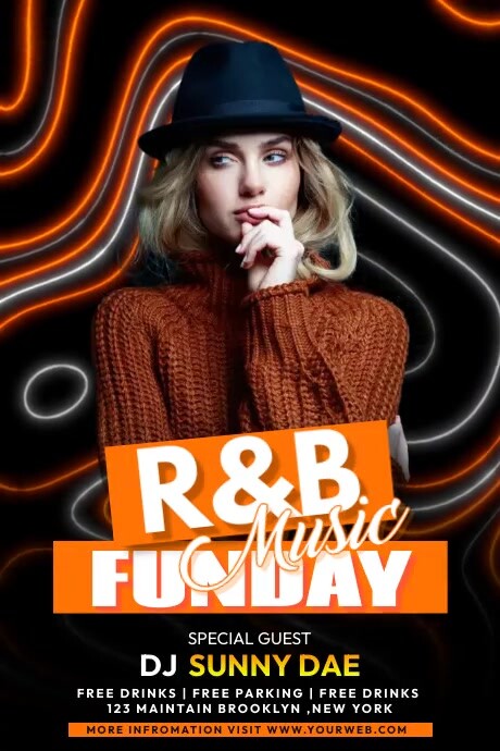 R&B Music Funday Template | PosterMyWall