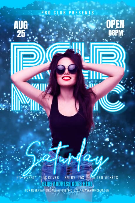 R&B Music Night Template | PosterMyWall