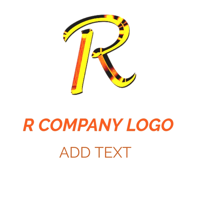 R company logo LOGO DESIGN Template | PosterMyWall