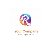 R logo design| Company logo Template | PosterMyWall