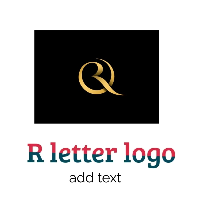 R letter logo design template. | PosterMyWall