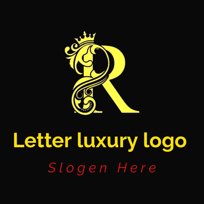 R letter luxury logo Template | PosterMyWall