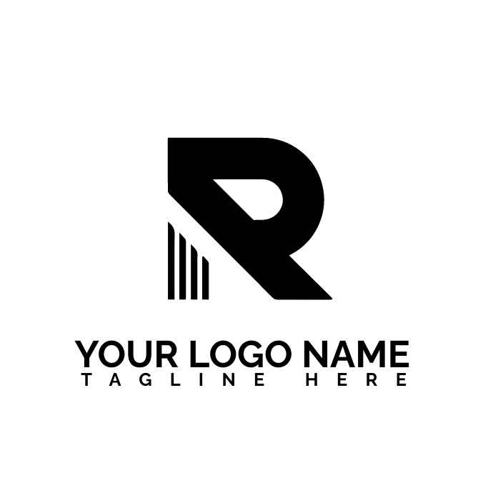 R logo design| Company logo Template | PosterMyWall