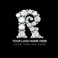 R Letter Logo Design with Creativity Template | PosterMyWall