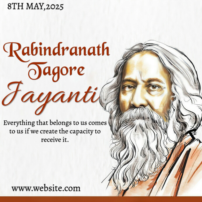 Copy of Rabindra Jayanti Design | PosterMyWall