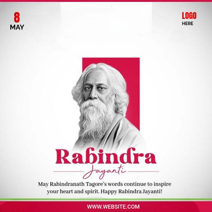Rabindra Jayanti Templat | PosterMyWall