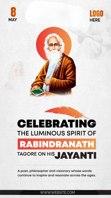 Rabindra Jayanti Template | PosterMyWall