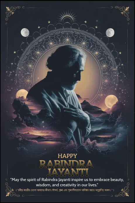 RABINDRA jayanti template | PosterMyWall