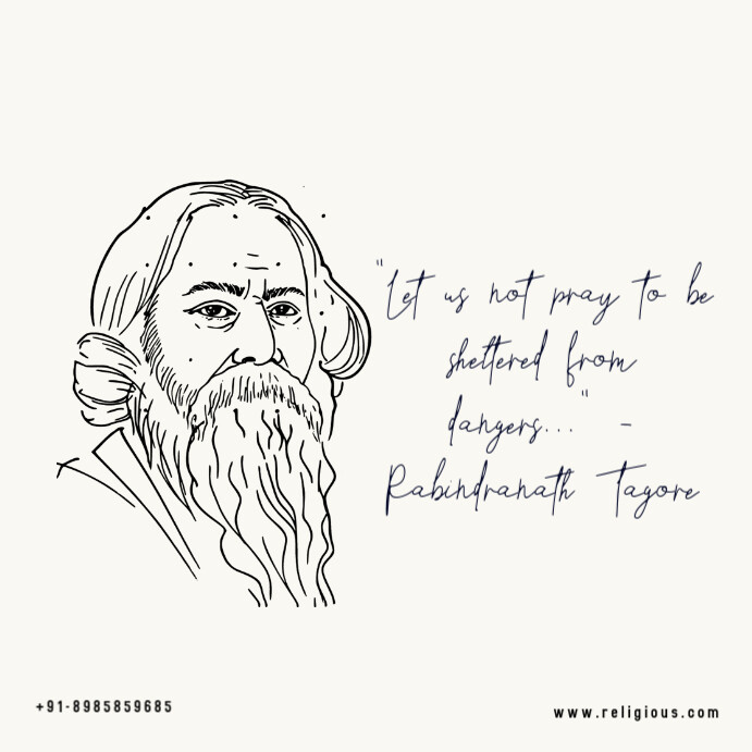 Rabindranath Tagore Jayanti Template | PosterMyWall