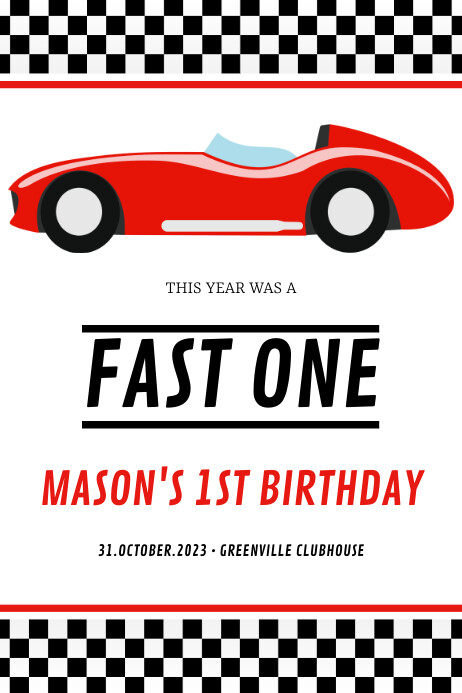 Race Car Template | PosterMyWall