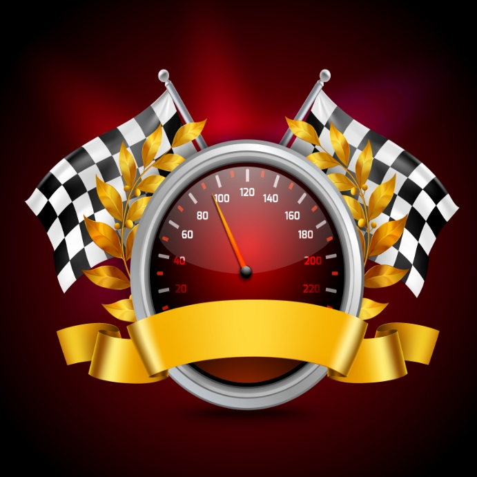 Copy of Race emblem realistic design | PosterMyWall