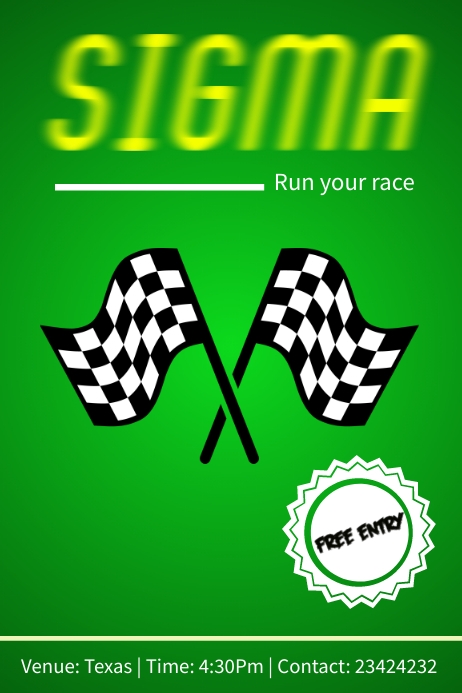 race event poster template | PosterMyWall