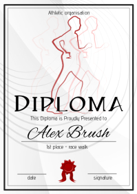 long jump diploma Template | PosterMyWall