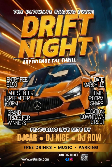 Racing Event Poster Template | PosterMyWall