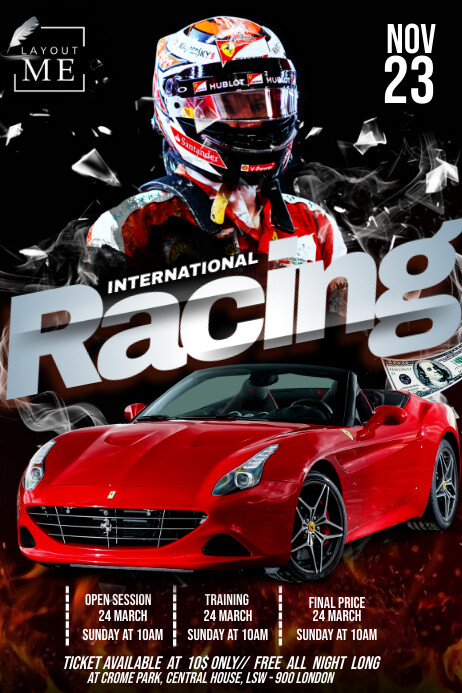 Racing Tournament Flyer Template | PosterMyWall