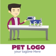 rad dog logo design dog company logo Template | PosterMyWall