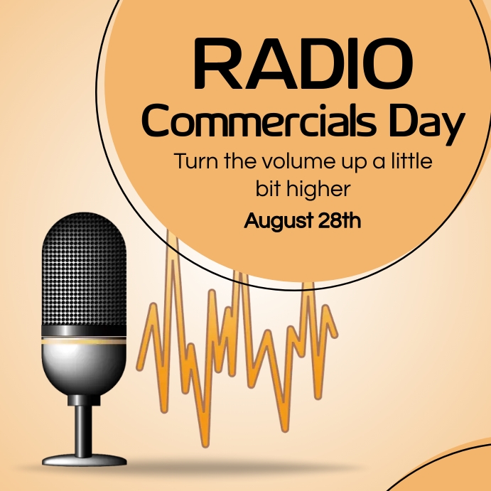 Radio Commercials Day Template | PosterMyWall