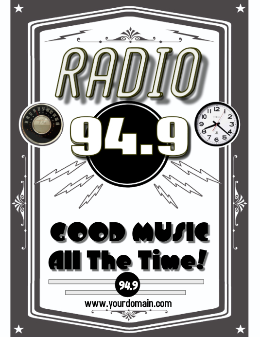 radio Template | PosterMyWall