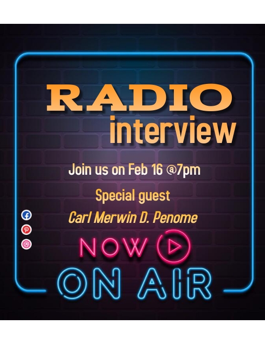 radio Template | PosterMyWall