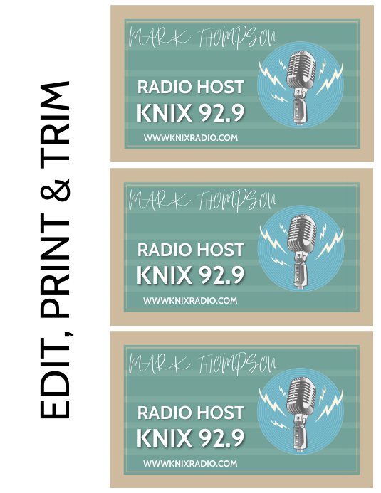 RADIO DJ BUSINESS CARD Template | PosterMyWall
