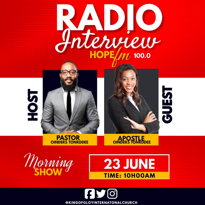 radio interview Template | PosterMyWall