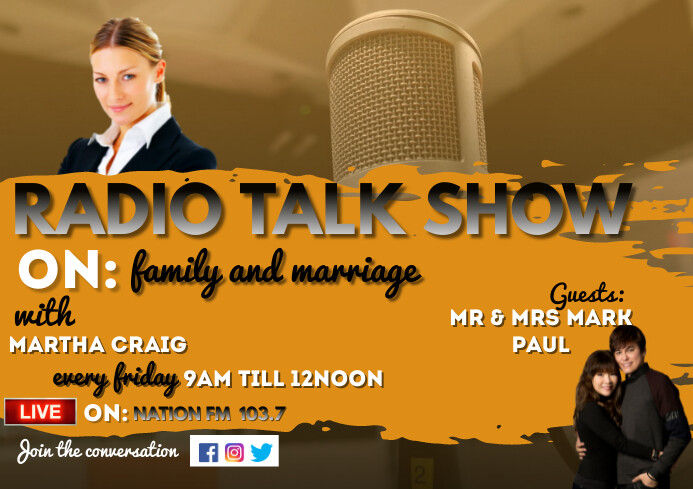 Radio Interview flyer Template | PosterMyWall