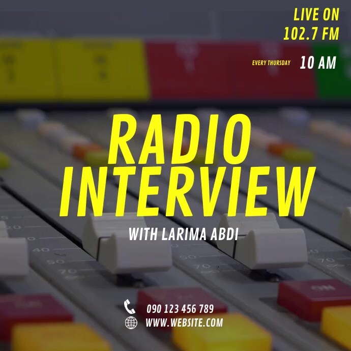 RADIO INTERVIEW FLYER VIDEO TEMPLATE | PosterMyWall