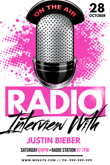 Copy of Radio Interview Poster | PosterMyWall