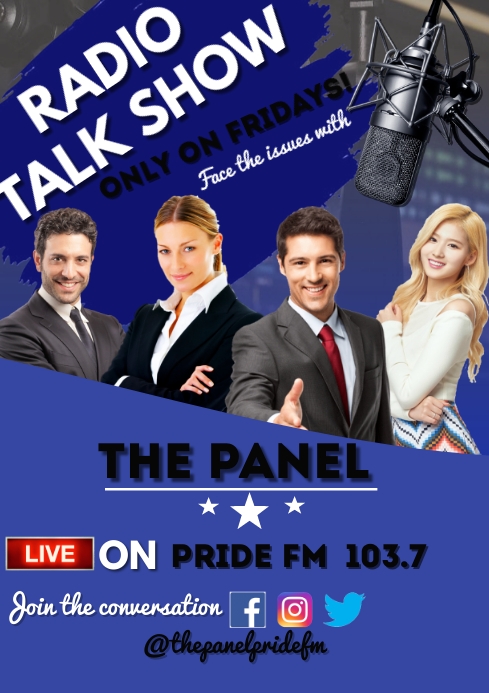 Radio Interview Poster Template | PosterMyWall