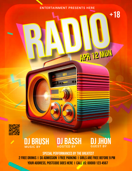 RADIO MUSIC Template | PosterMyWall