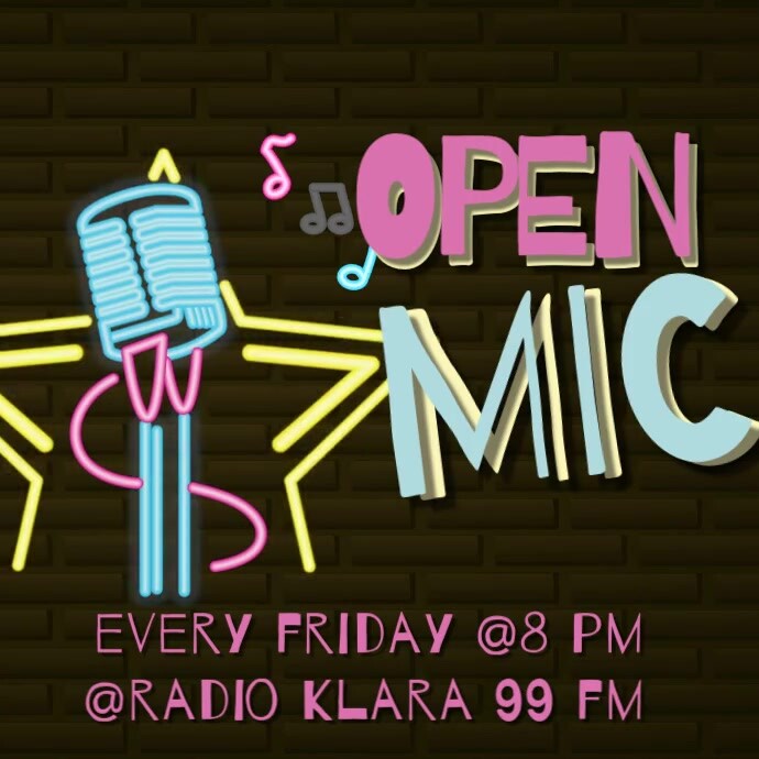 Radio open mic Template | PosterMyWall
