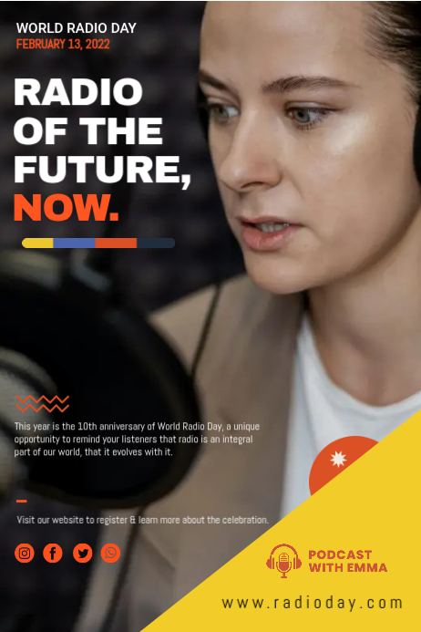 Radio Podcast Template | PosterMyWall
