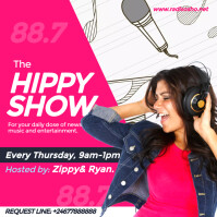 BLACK AND WHITE RADIO SHOW POSTER (1) Template | PosterMyWall