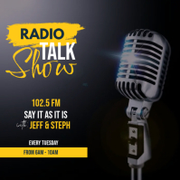 BLACK AND WHITE RADIO SHOW POSTER (1) Template | PosterMyWall