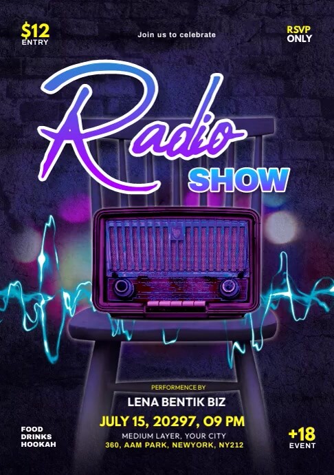 RADIO SHOW Template | PosterMyWall
