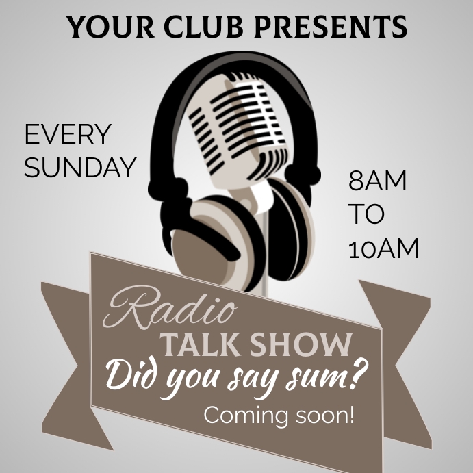 Plantilla de Programa de Radio | PosterMyWall