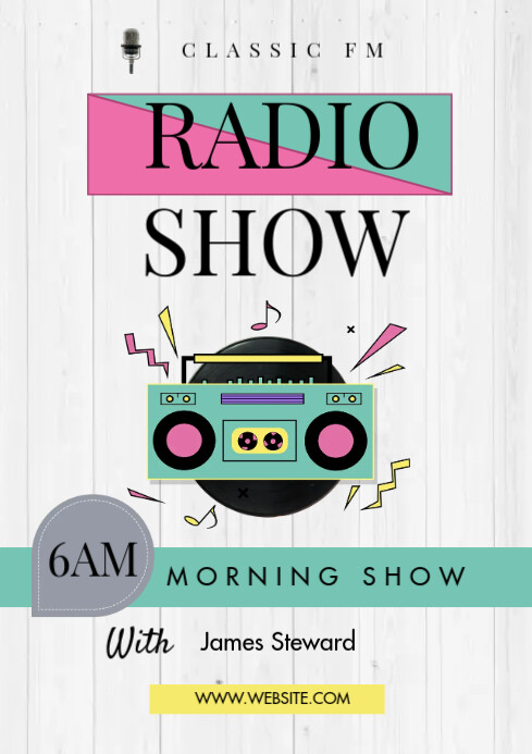 Radio Show Flyer Template | PosterMyWall